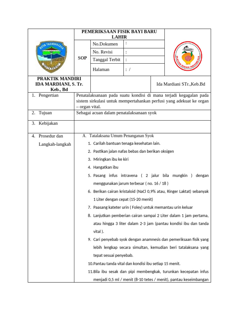 SOP BBL Fix | PDF