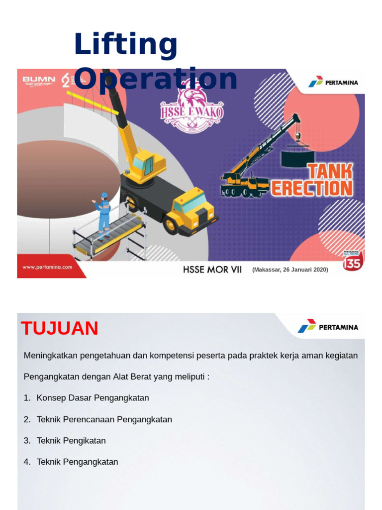 Materi Lifting Operation Output | PDF
