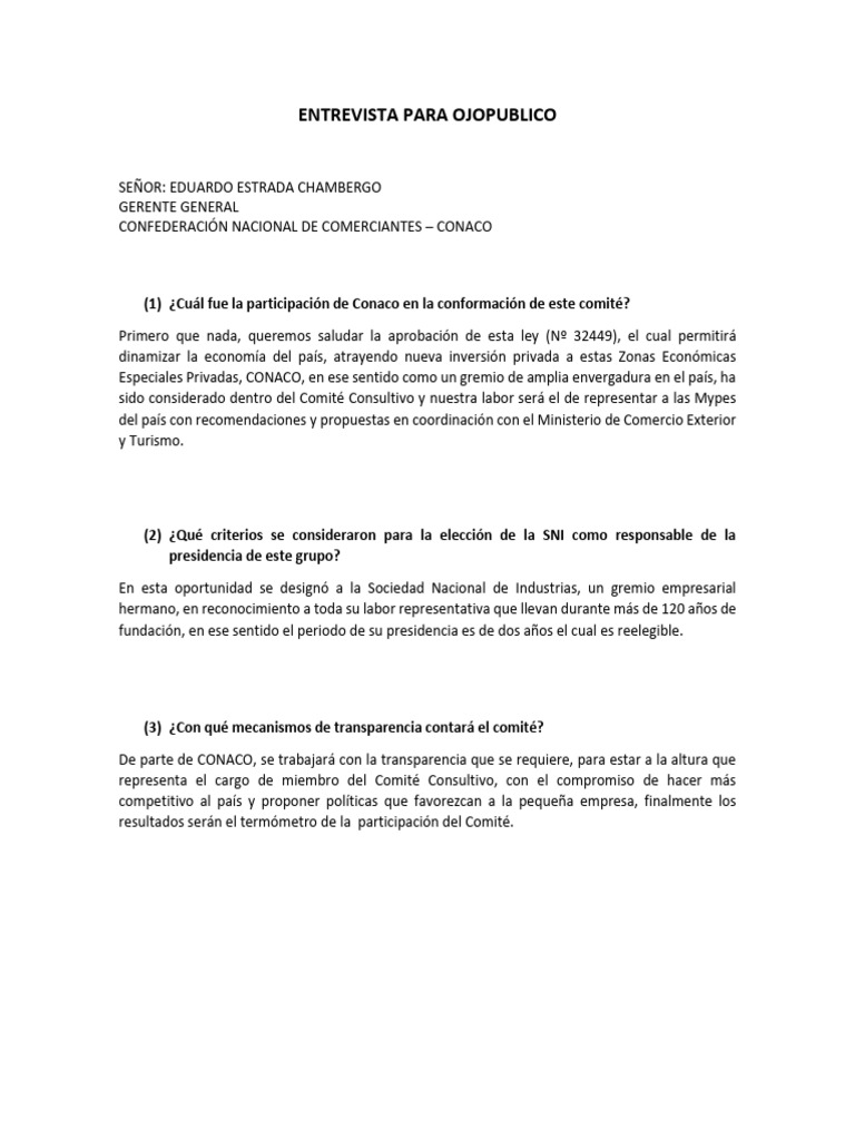 Respuesta de Conaco A Ojopublico | PDF | Economias