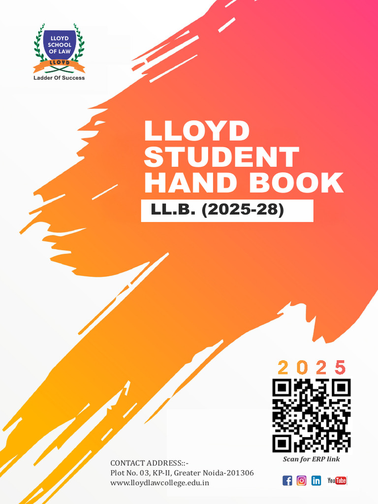 Student Hand Book 2025 LLB LSL | PDF | Rule Of Law | Internship