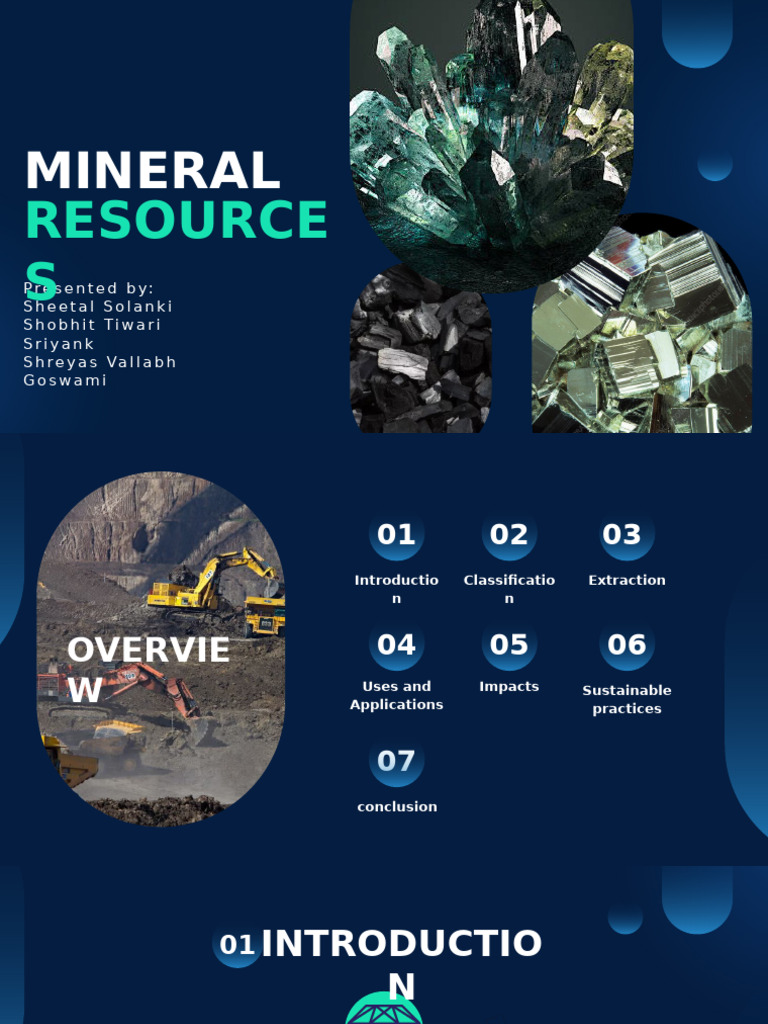 Overview of Mineral Resources | PDF | Mining | Minerals