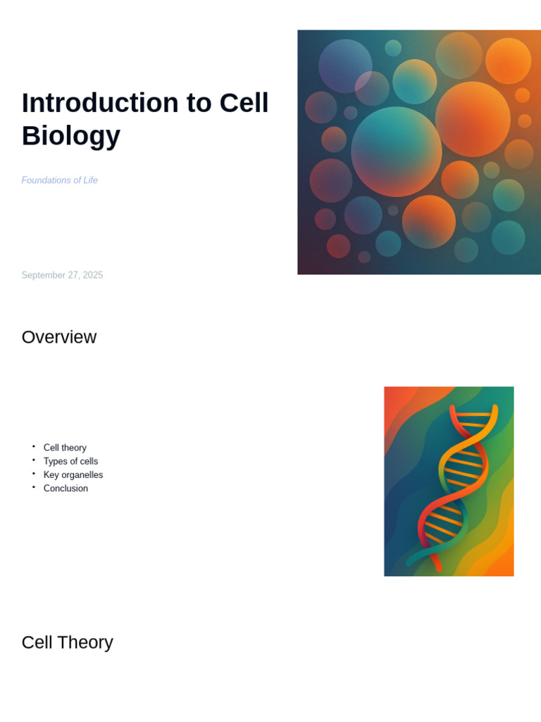 Cell Biology | PDF