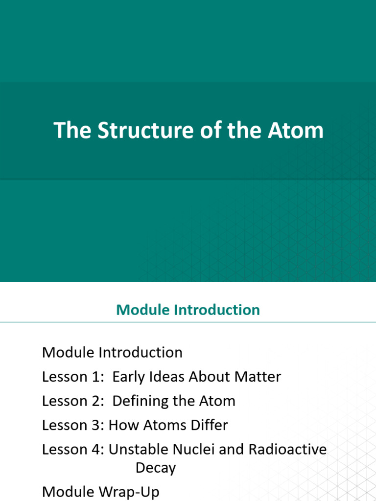 3 the+Structure+of+the+Atom | PDF | Radioactive Decay | Nuclear Physics