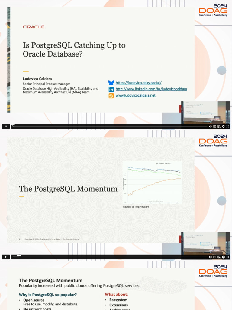 Doag 2024 Oracle Ludovico Caldara Is Postgresql Catching Up | PDF
