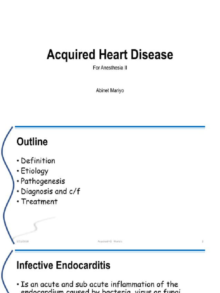 Acquired Heart Disease | PDF