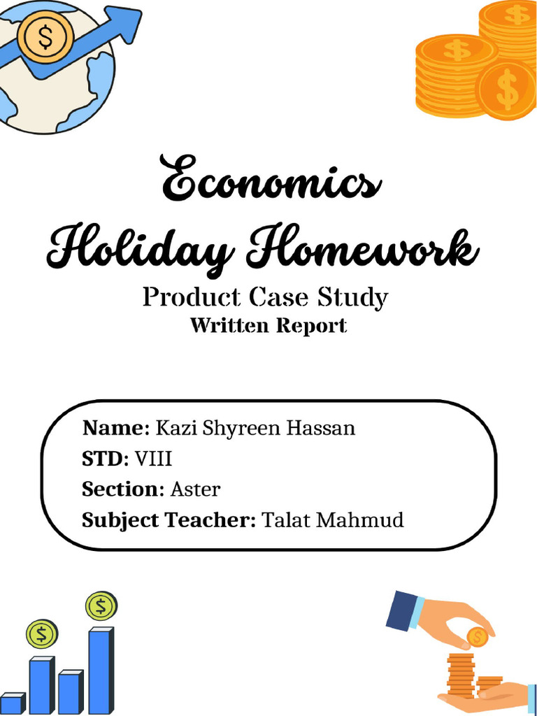Economics Holiday Homework | PDF | Demand | Laptop