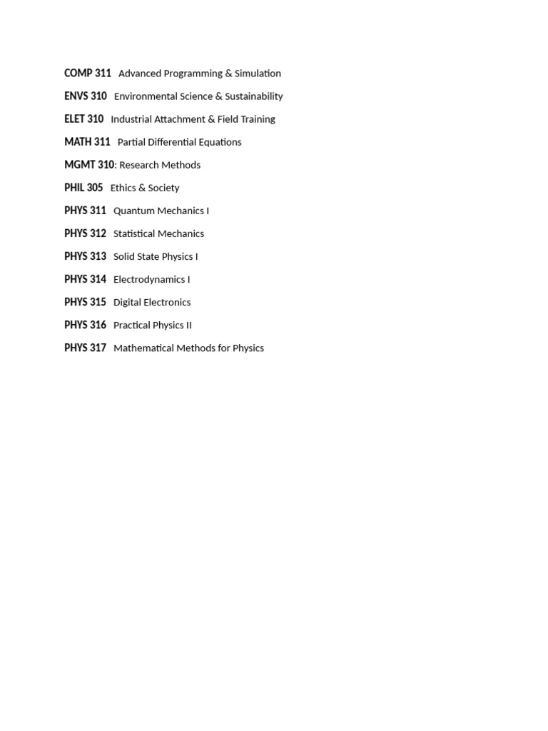 COMP 311 Advanced Programming | PDF