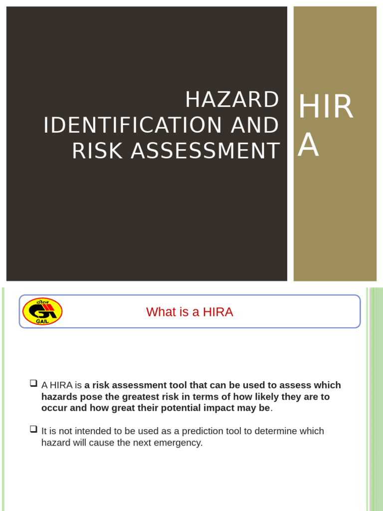 4.0 Hira Presentation-Nkg | PDF | Risk | Risk Assessment