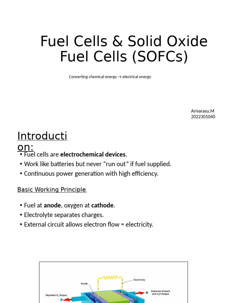 Fuel Cells: SOFC Technology Overview | PDF