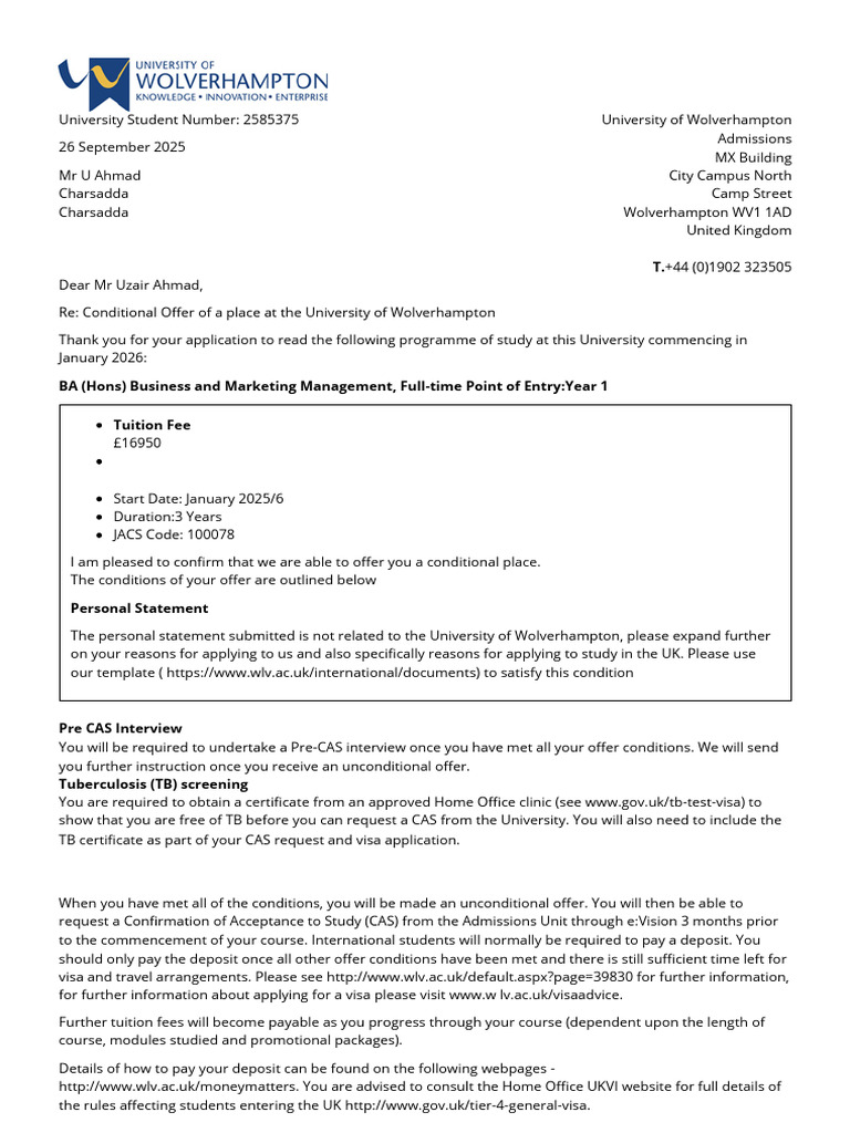 Uzair Ahmad CO | PDF | Travel Visa