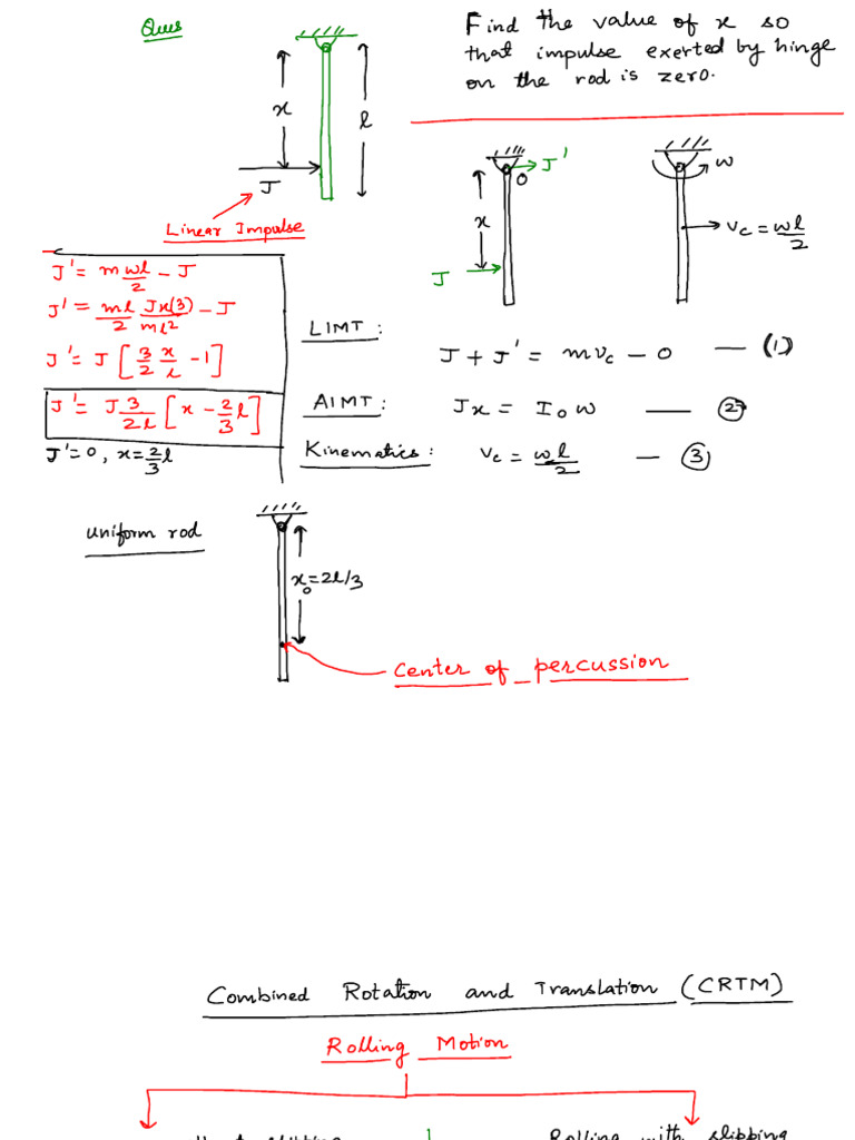 Percussion and CRTM 250926 234747 | PDF | Rotation Around A Fixed Axis ...