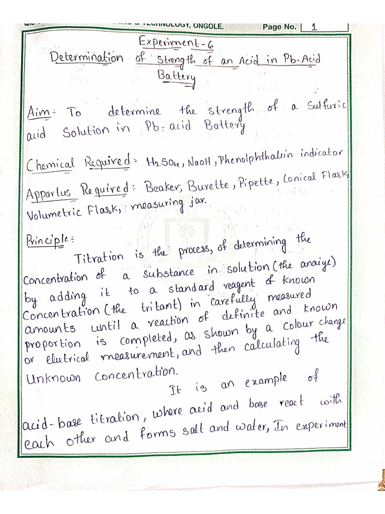 Chemistry Lab Pdf