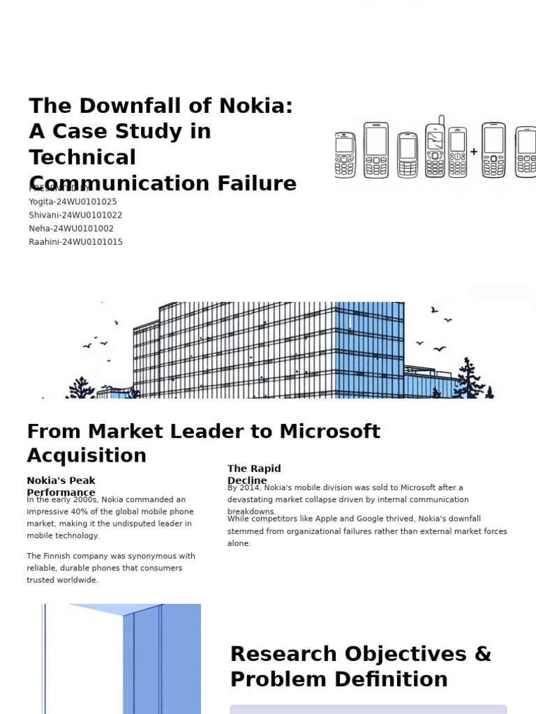 The Downfall of Nokia A Case Study FINAL | PDF | Nokia | Communication