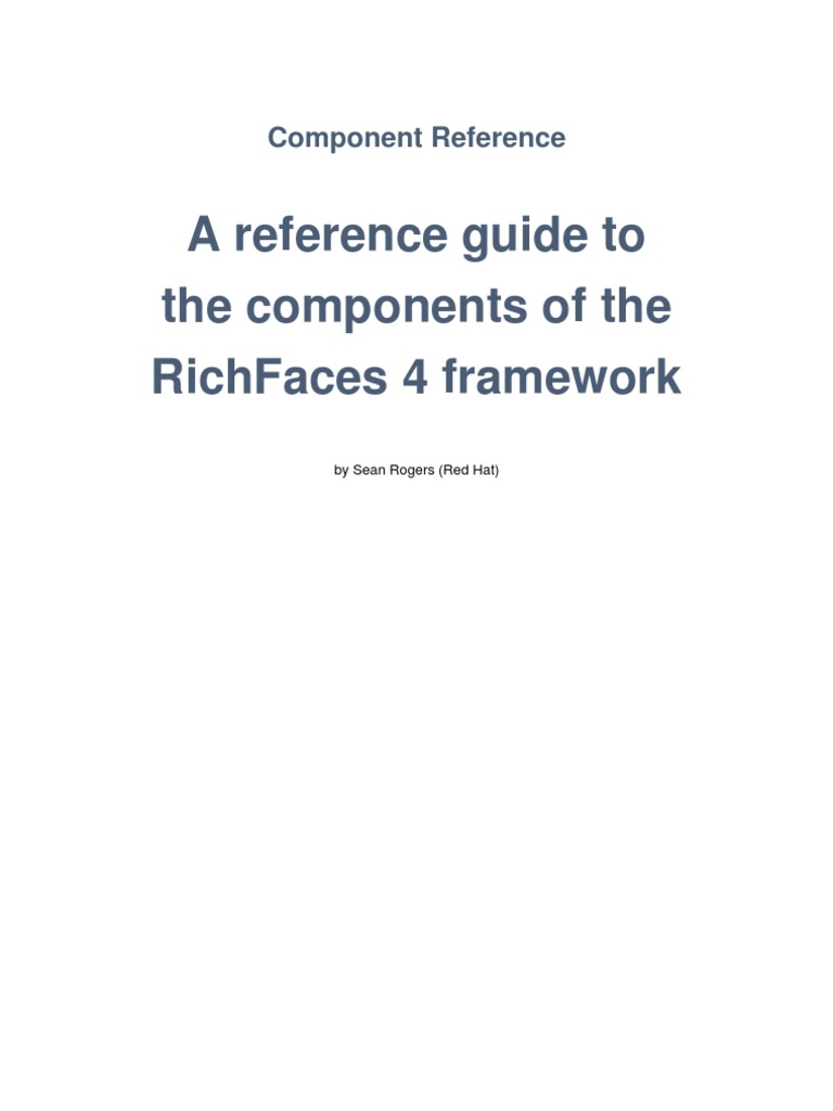 Component Reference | PDF | Java Server Faces | Json