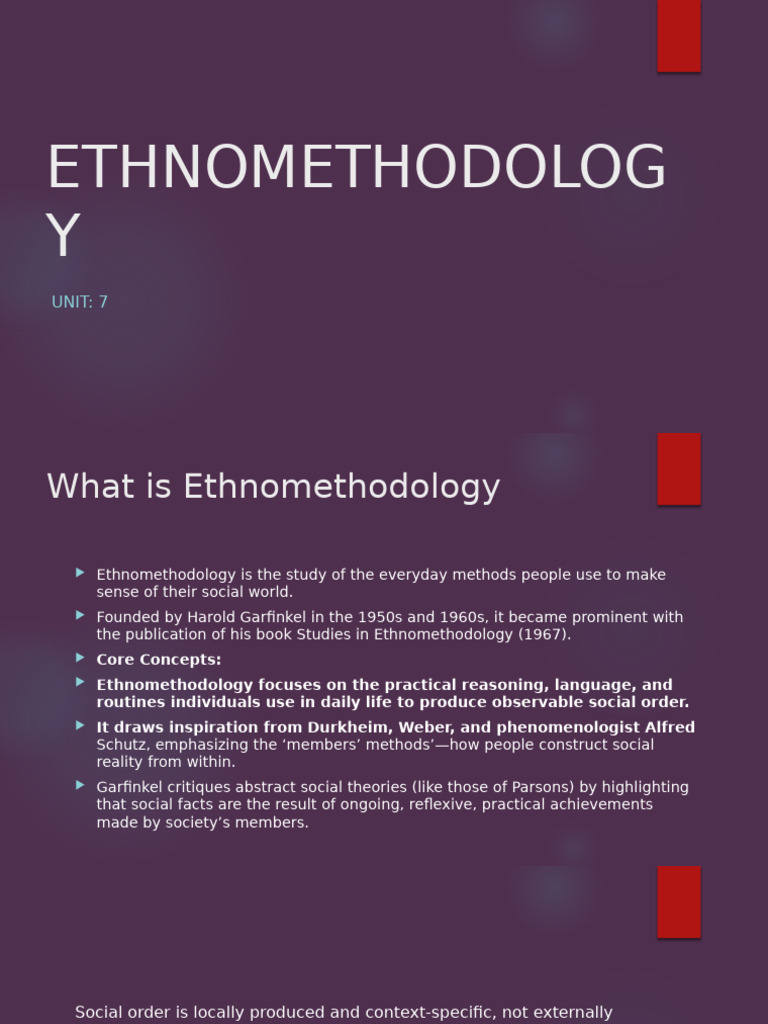 Understanding Ethnomethodology Basics | PDF | Scientific Theories | Science