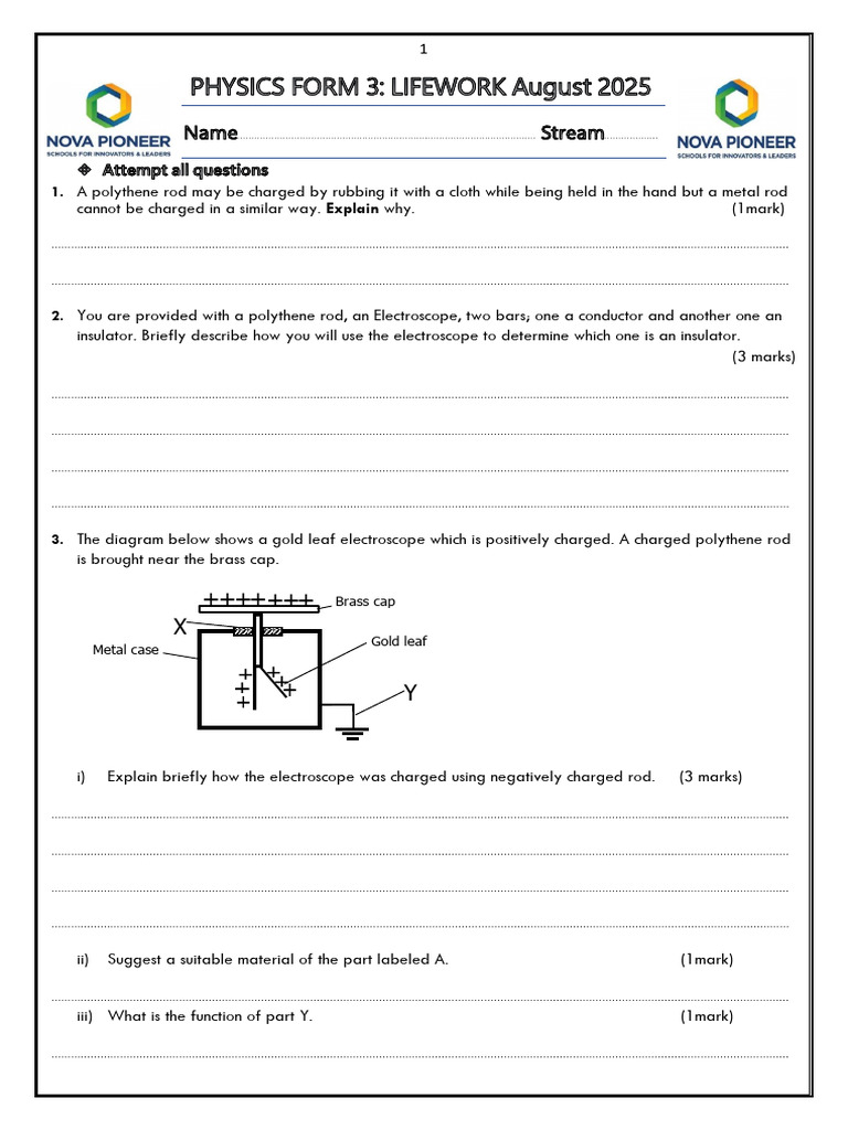 Form 3 Physics Lifework | PDF