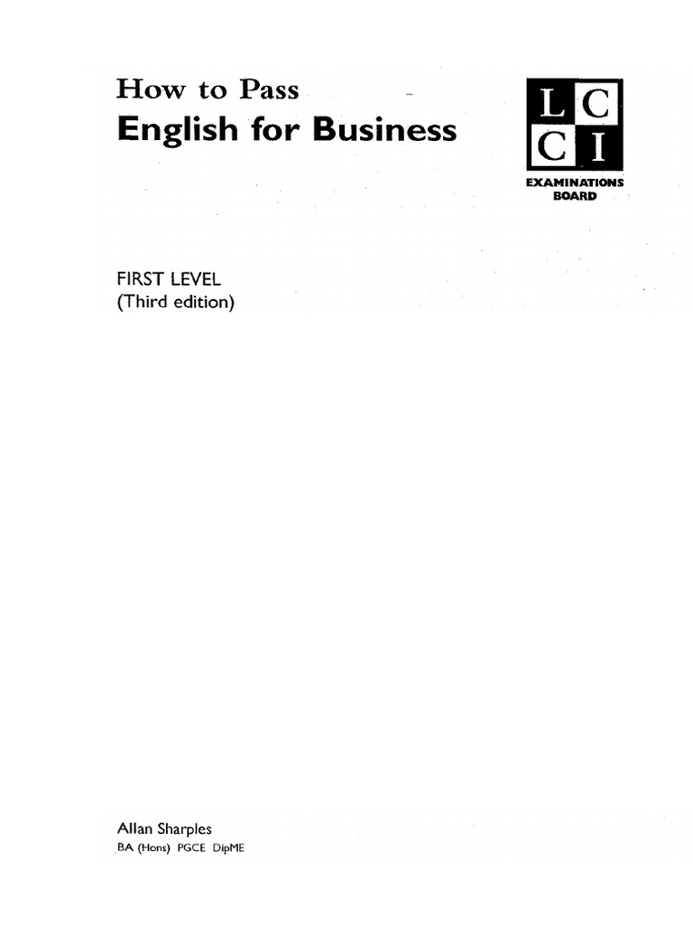 How To Pass English For Business 1 (Soan Thao Van Ban Nam 4) | PDF