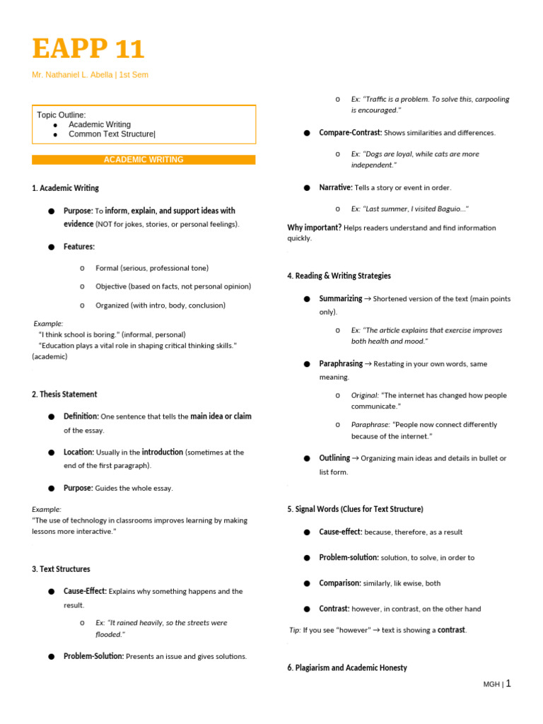 EAPP (1ST SEM) - DVFG TRSH Rsghnydtjcfgndhg | PDF | Essays | Plagiarism