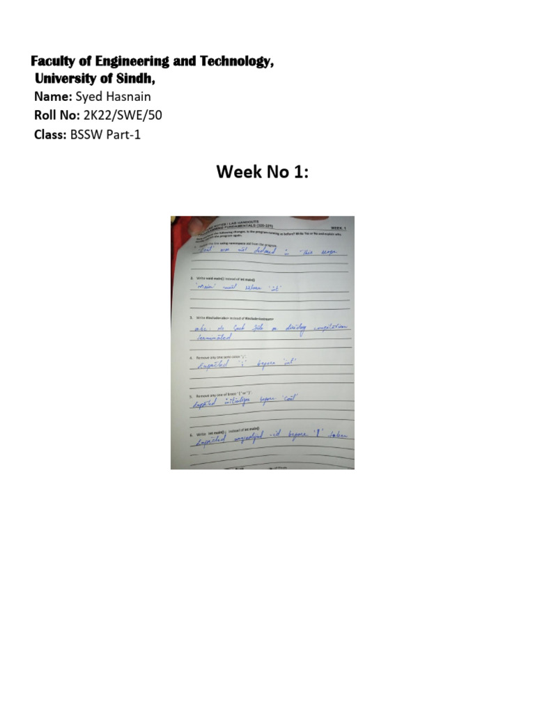 University of Sindh Programing Assignment | PDF | Namespace | Software Engineering