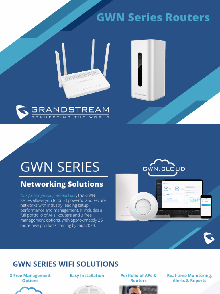 GWN Series Routers Presentation | PDF | Wi Fi | Computer Network