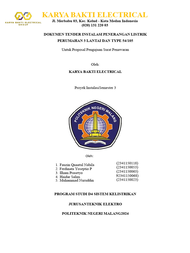 Contoh Dokumen Tender | PDF