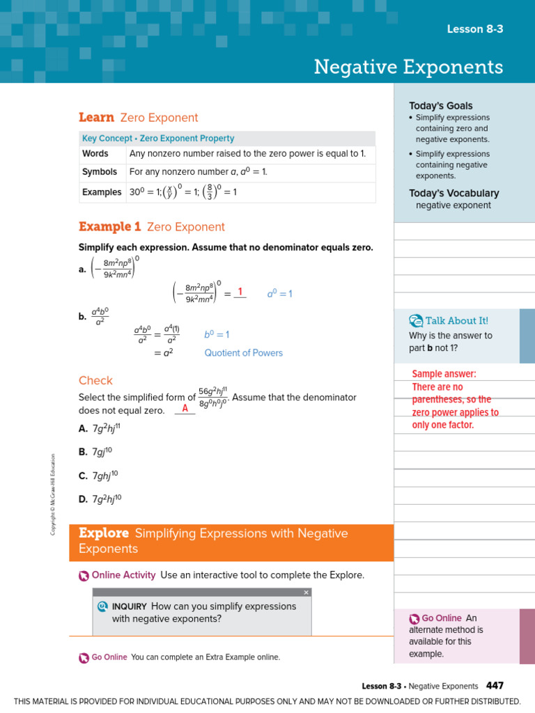 Simplifying Expressions with Exponents | PDF | Exponentiation | Numbers
