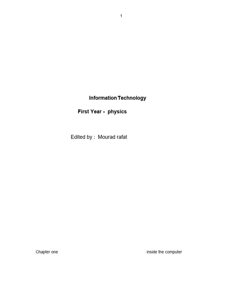 Information Technology | PDF | Central Processing Unit | Random Access ...