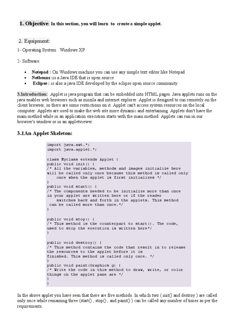 Java2 Lab Notes | Download Free PDF | Java (Programming Language ...