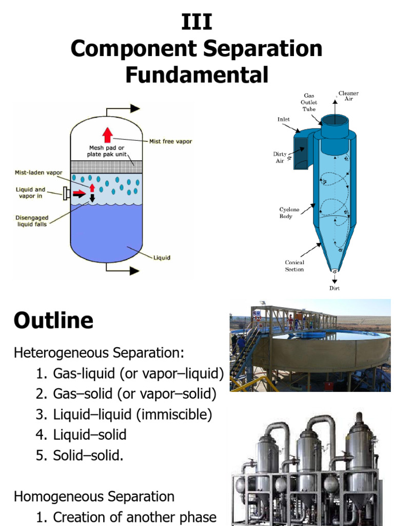 Heterogeneous Separation Techniques | PDF | Adsorption | Distillation