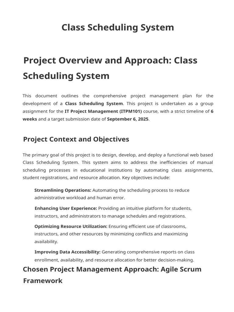 Comprehensive Project Documents | PDF | Scrum (Software Development ...