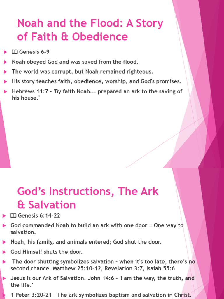 Noah's Ark, The Flood and Worship | PDF | Noah | Genesis Flood Narrative