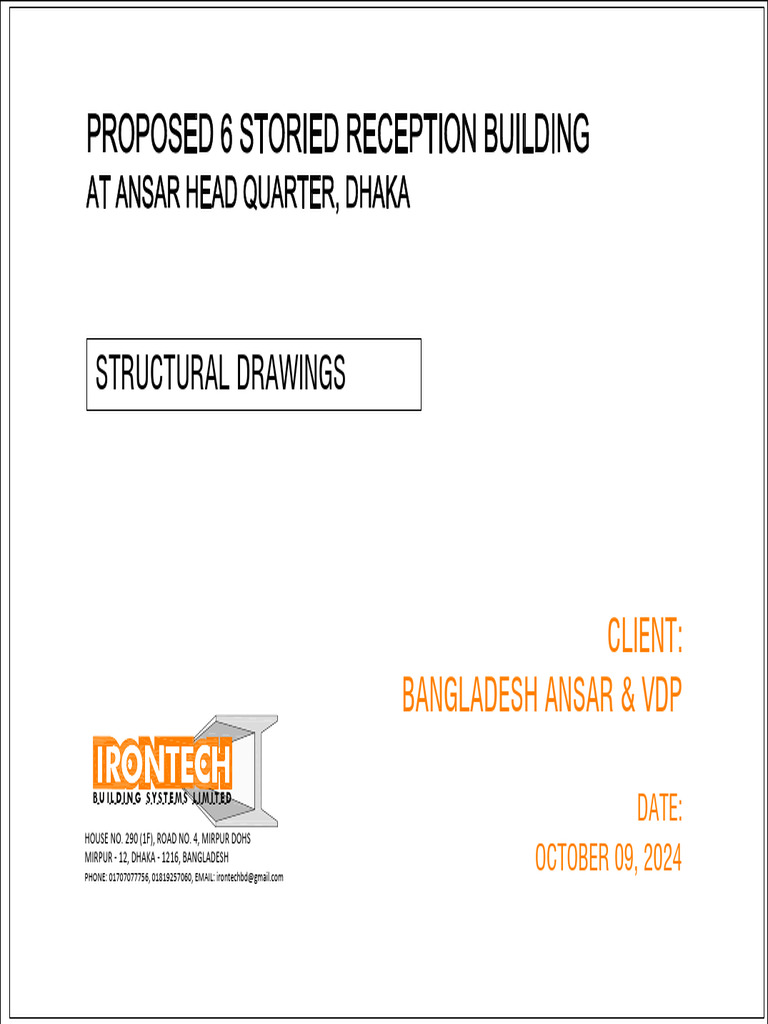 Steel DWG - Reception Building STR - Re1 | PDF | Structural Engineering