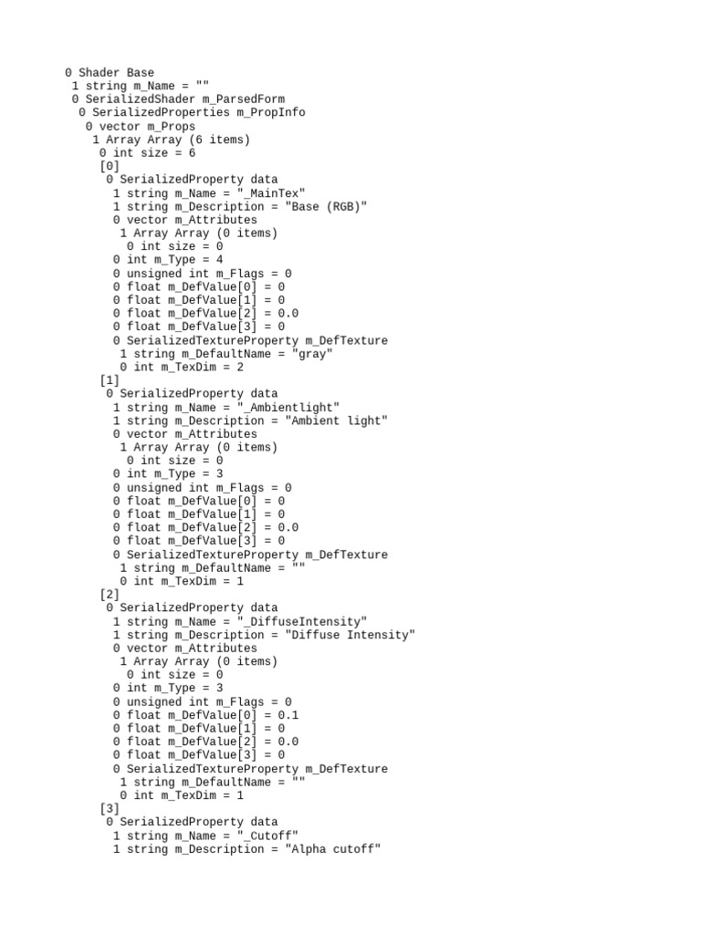 Shader Edited Low | PDF | Integer (Computer Science) | Data Management