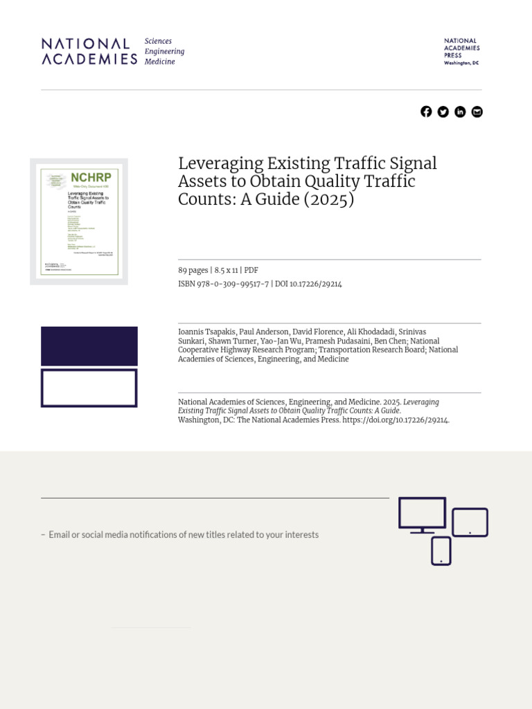 Traffic Counts via Signal Assets Guide | PDF | Traffic | Radar