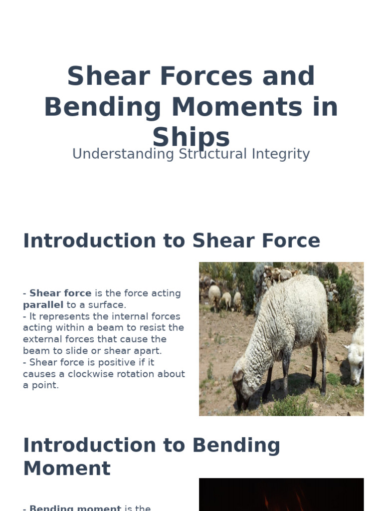 Shear Forces and Bending Moments in Ships | PDF | Bending | Beam ...