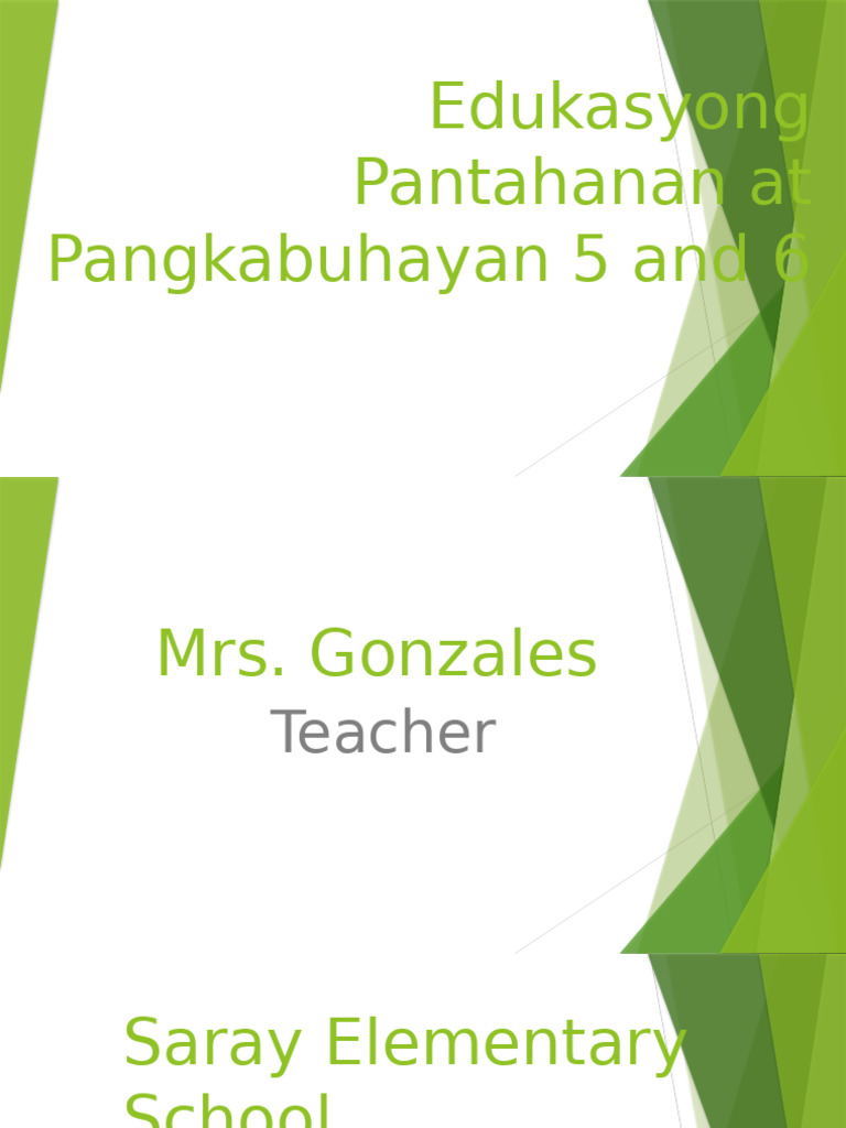Edukasyong Pantahanan at Pangkabuhayan 5 and 6 | PDF