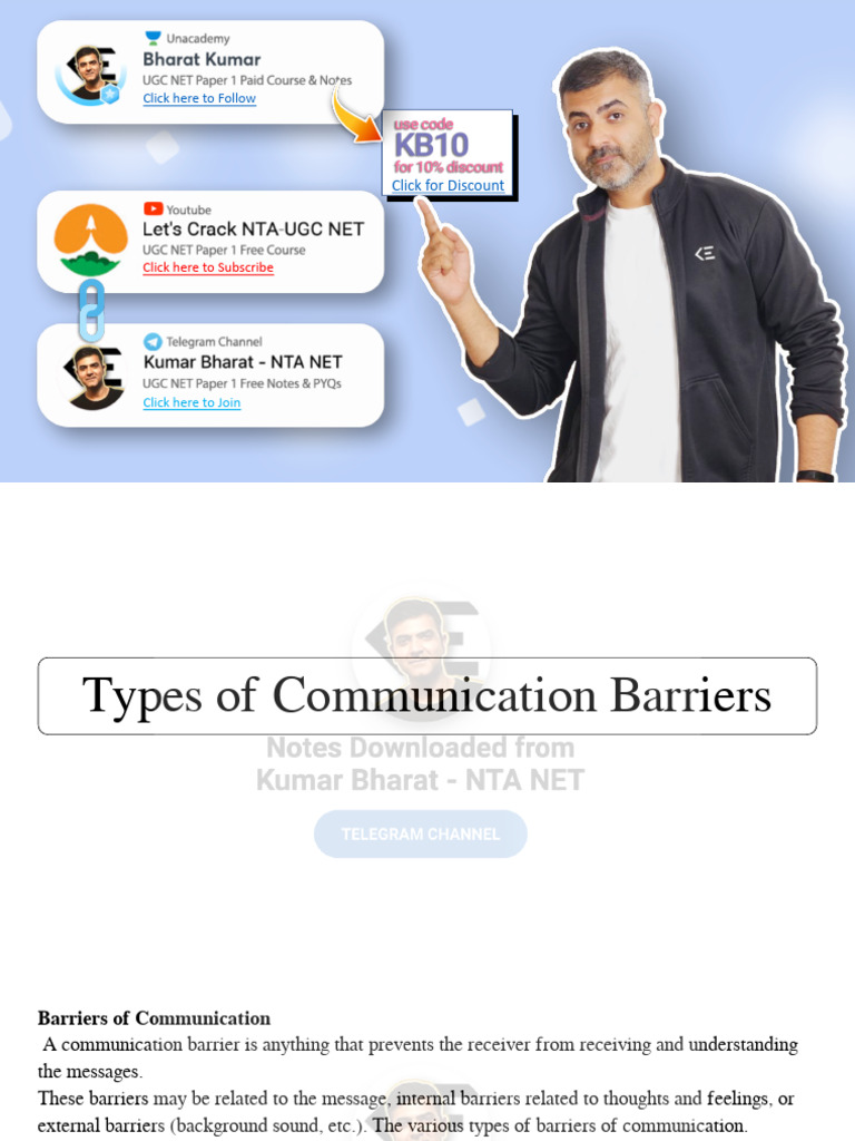 Types of Communication Barriers Explained | PDF | Ambiguity | Semantics