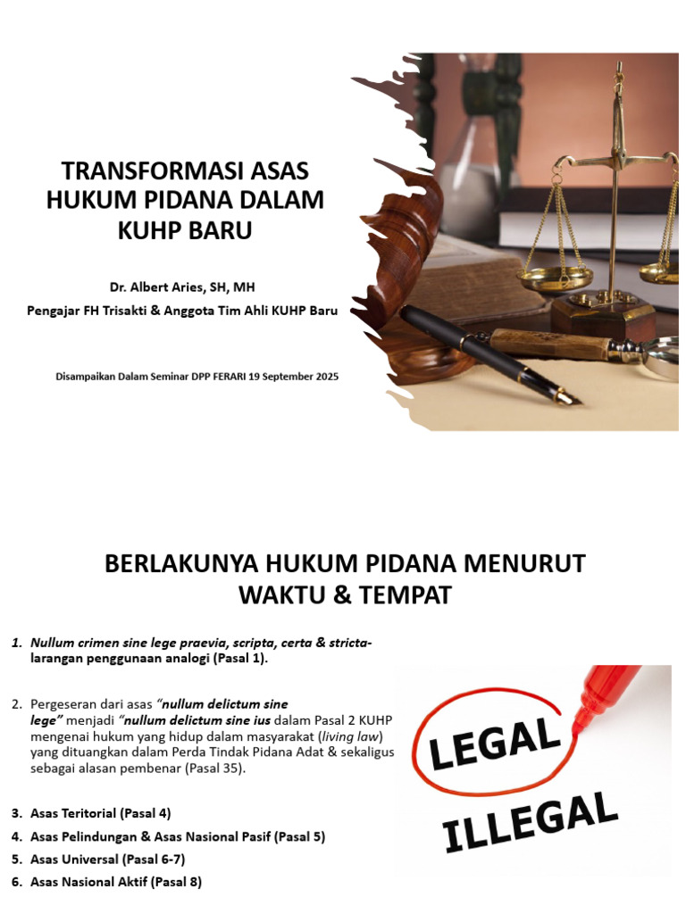 Perbandingan KUHP Lama dan Baru | PDF