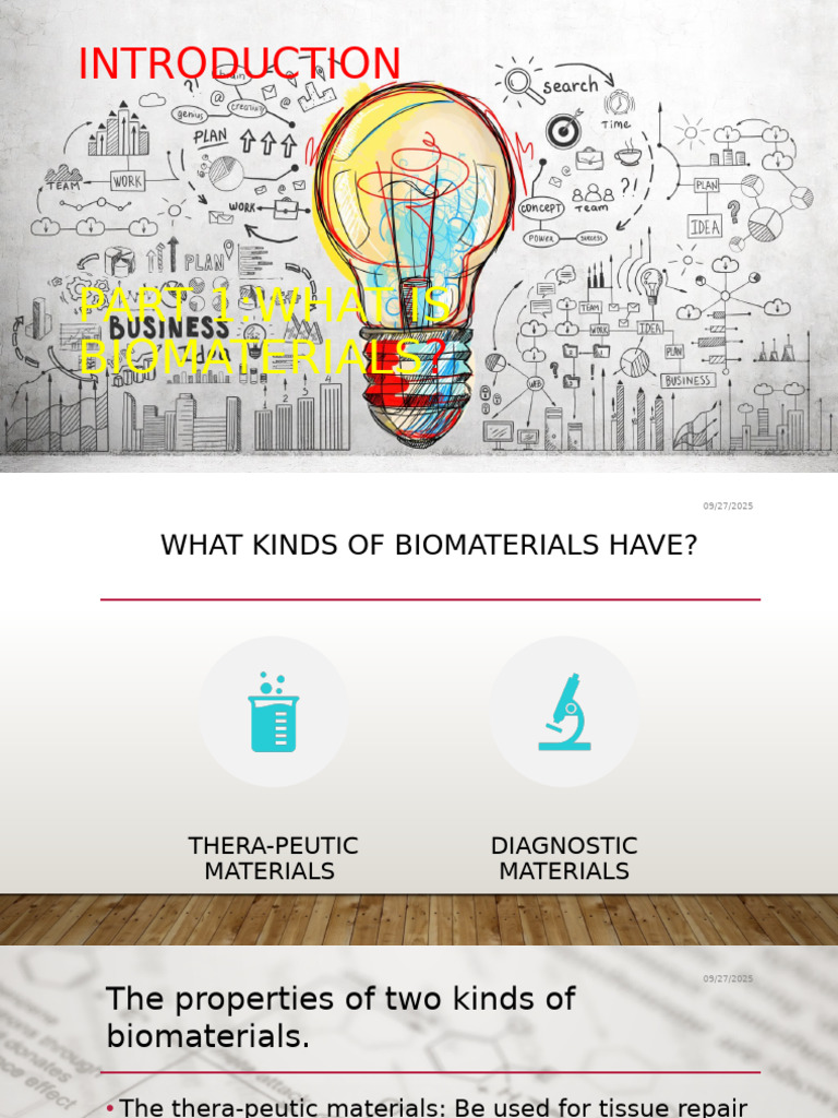 Understanding Biomaterials: Types & Uses | PDF