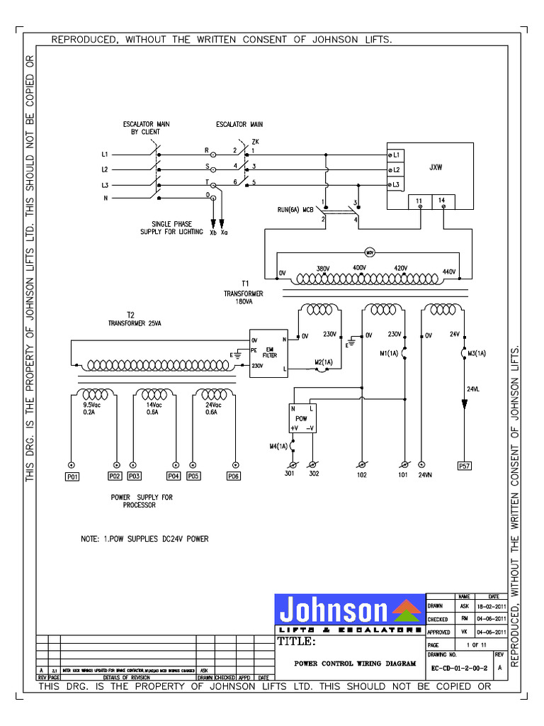 Johnson Controller - Electrical Drawing | PDF