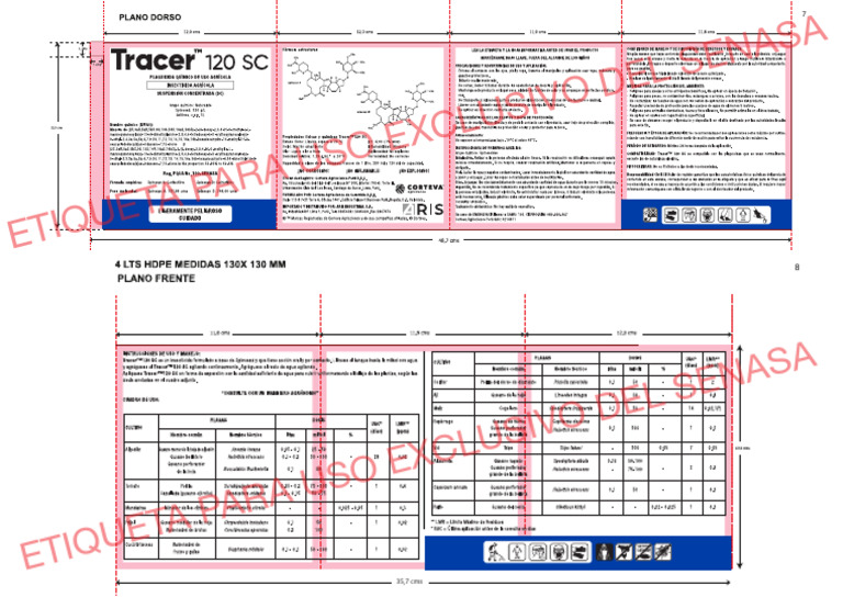 Etiq. Pqua Tracer 120 SC - 4 L-Hi, Corteva Colombia | PDF