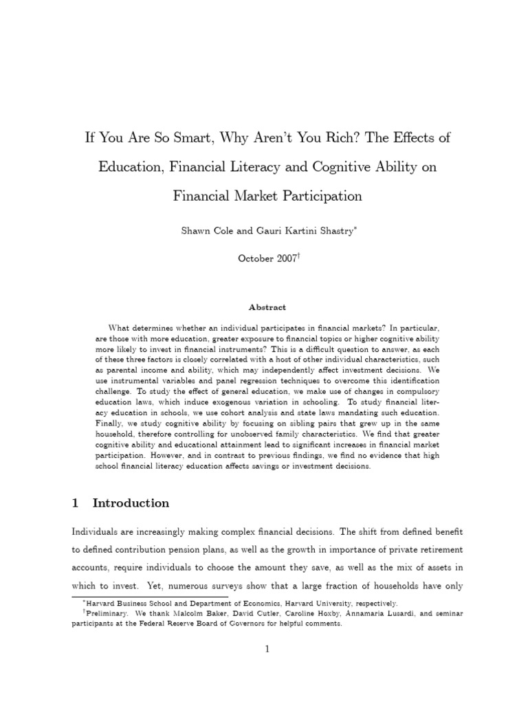 Cole Shastry Rich | PDF | Linear Regression | Sampling (Statistics)