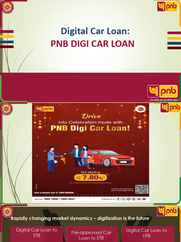 PNB Digi Car Loan Overview | PDF | Password | Loans