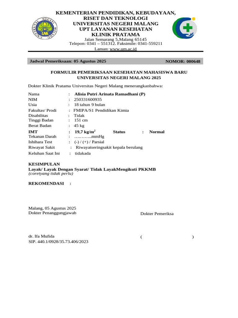 Alisia Putri Arinata Ramadhani | PDF