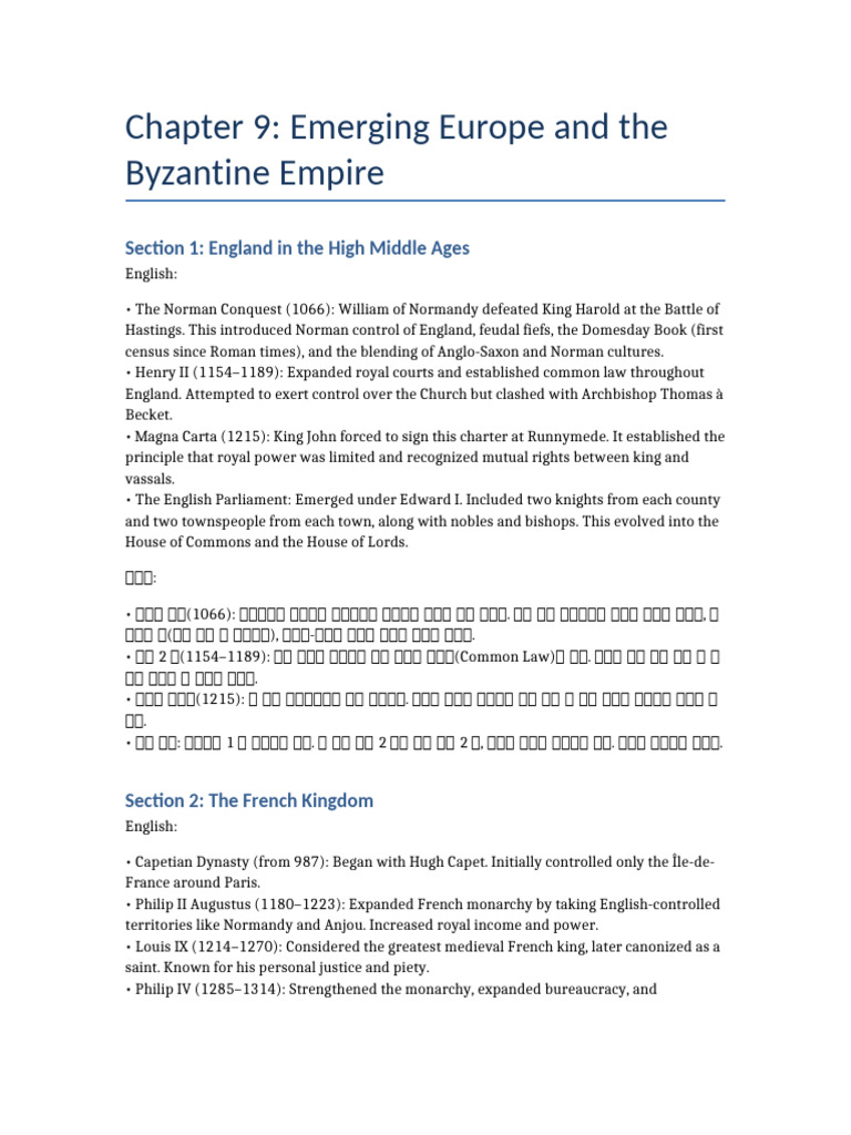 History Chapter9 Summary | PDF