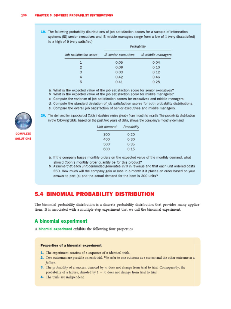 Binomial Probability Distribution | PDF