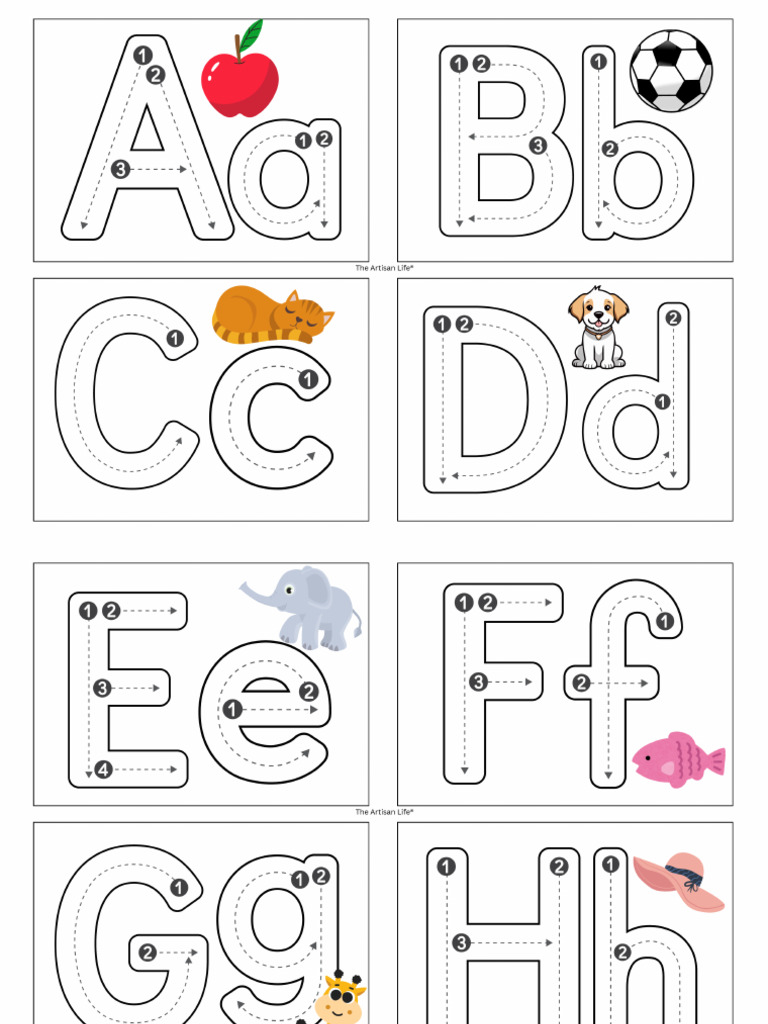 Alphabet Tracing Cards | PDF