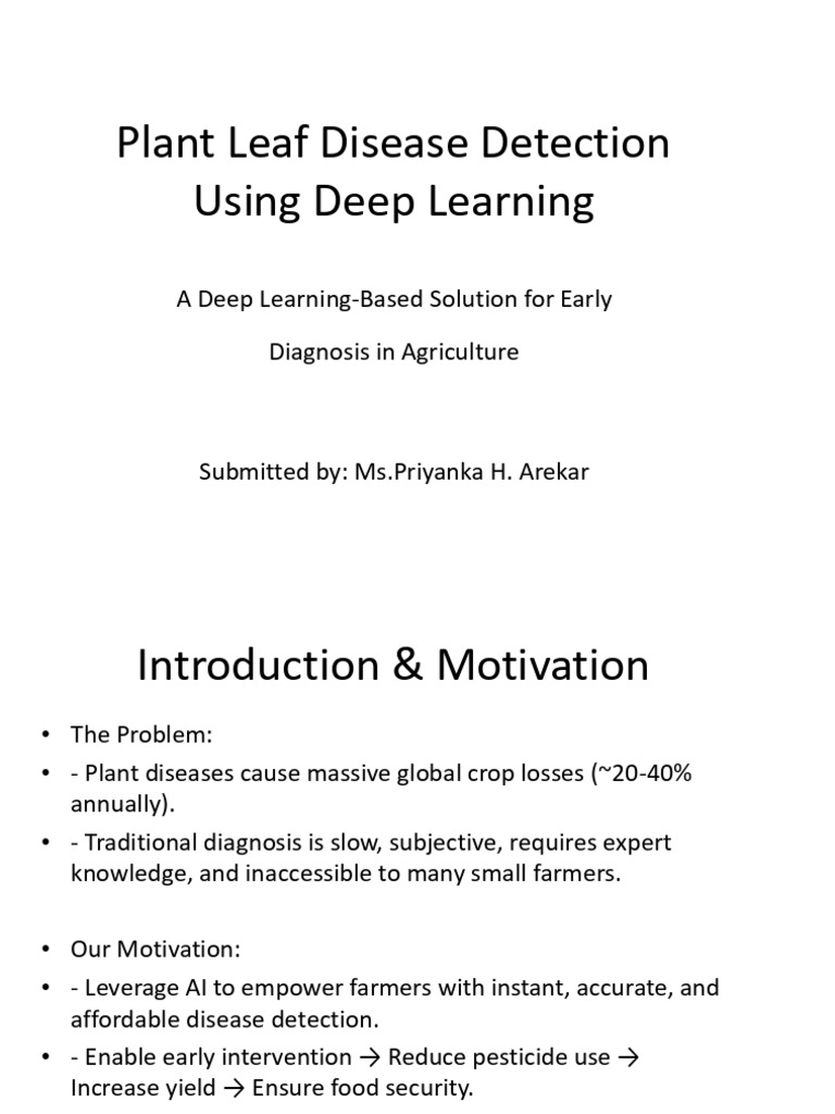 Deep Learning for Plant Disease Detection | PDF | Information ...