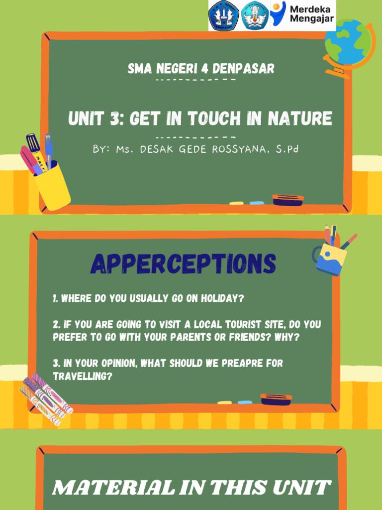 Unit 3 Get in Touch With Nature PDF | PDF | Learning | Communication