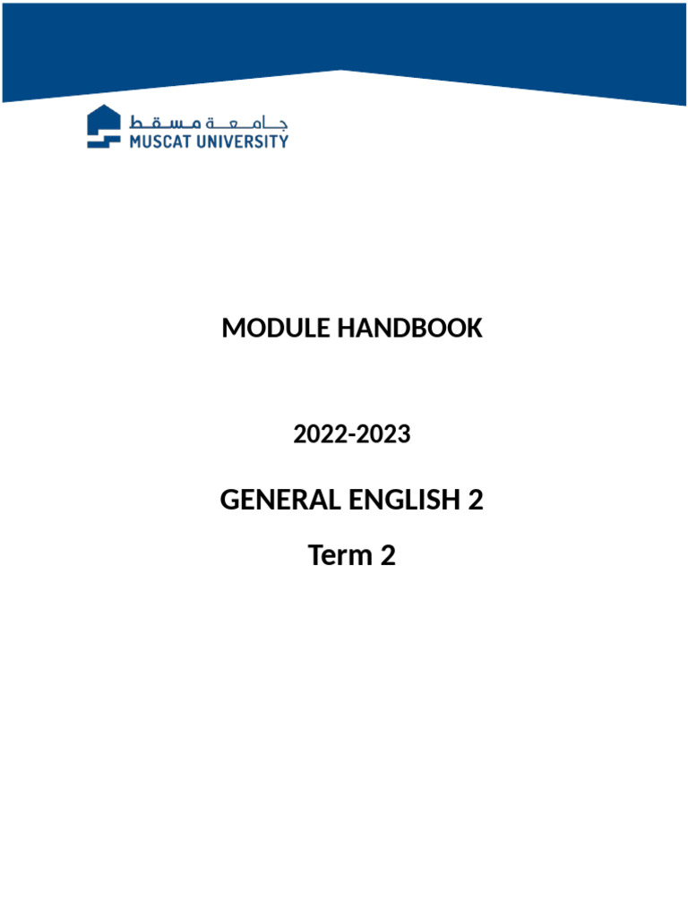 General English 2 Module Handbook 2022-2023 | PDF | Critical Thinking ...
